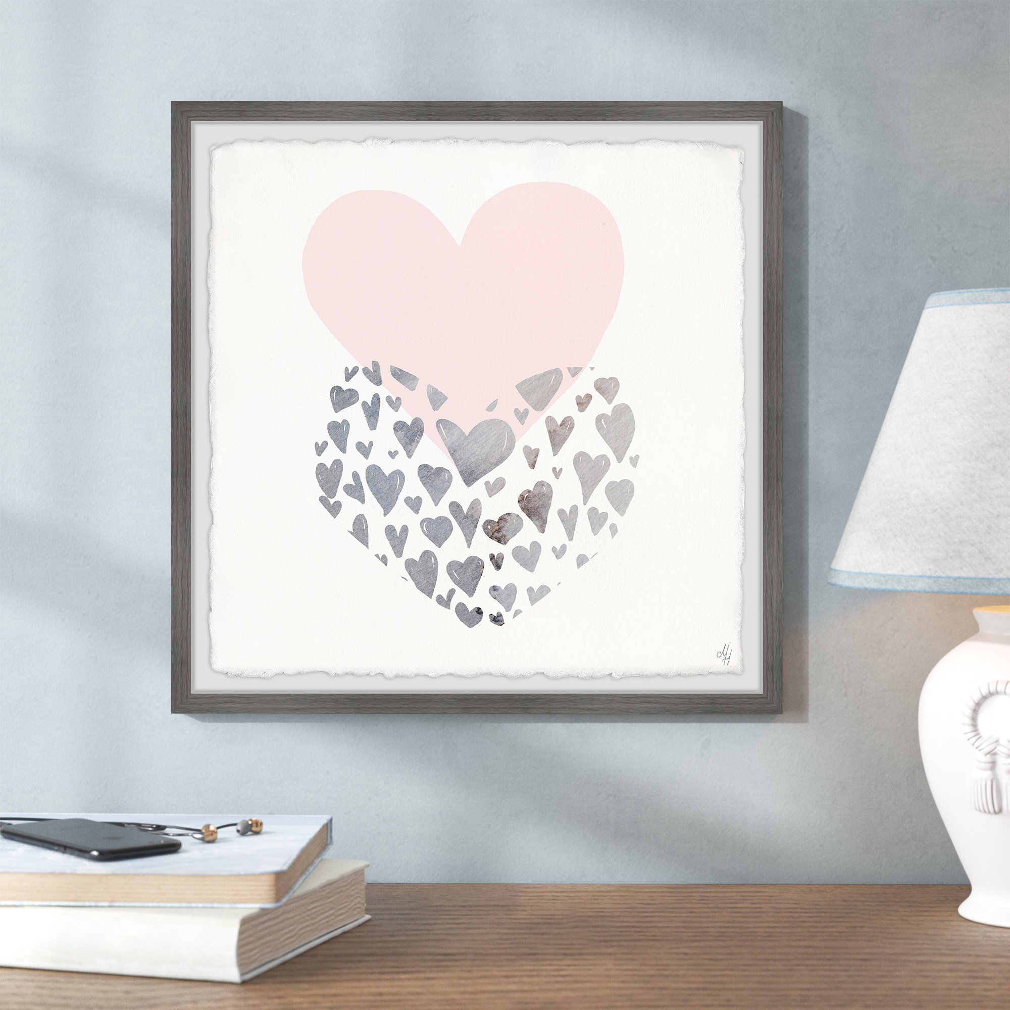Viv + Rae™ Houghtaling Heart to Heart Framed Print | Wayfair