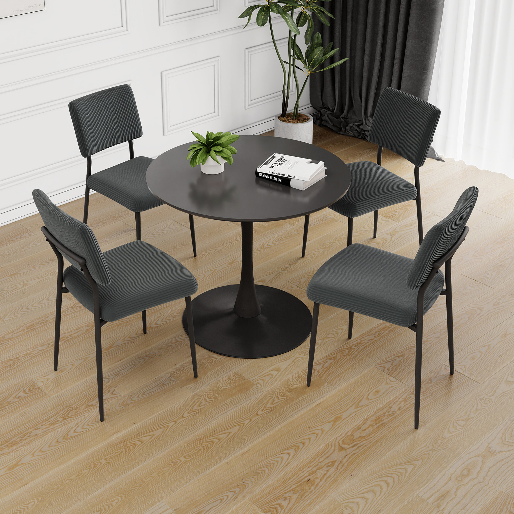 Corrigan Studio® Mosillo Round 31.5'' Dining Set | Wayfair