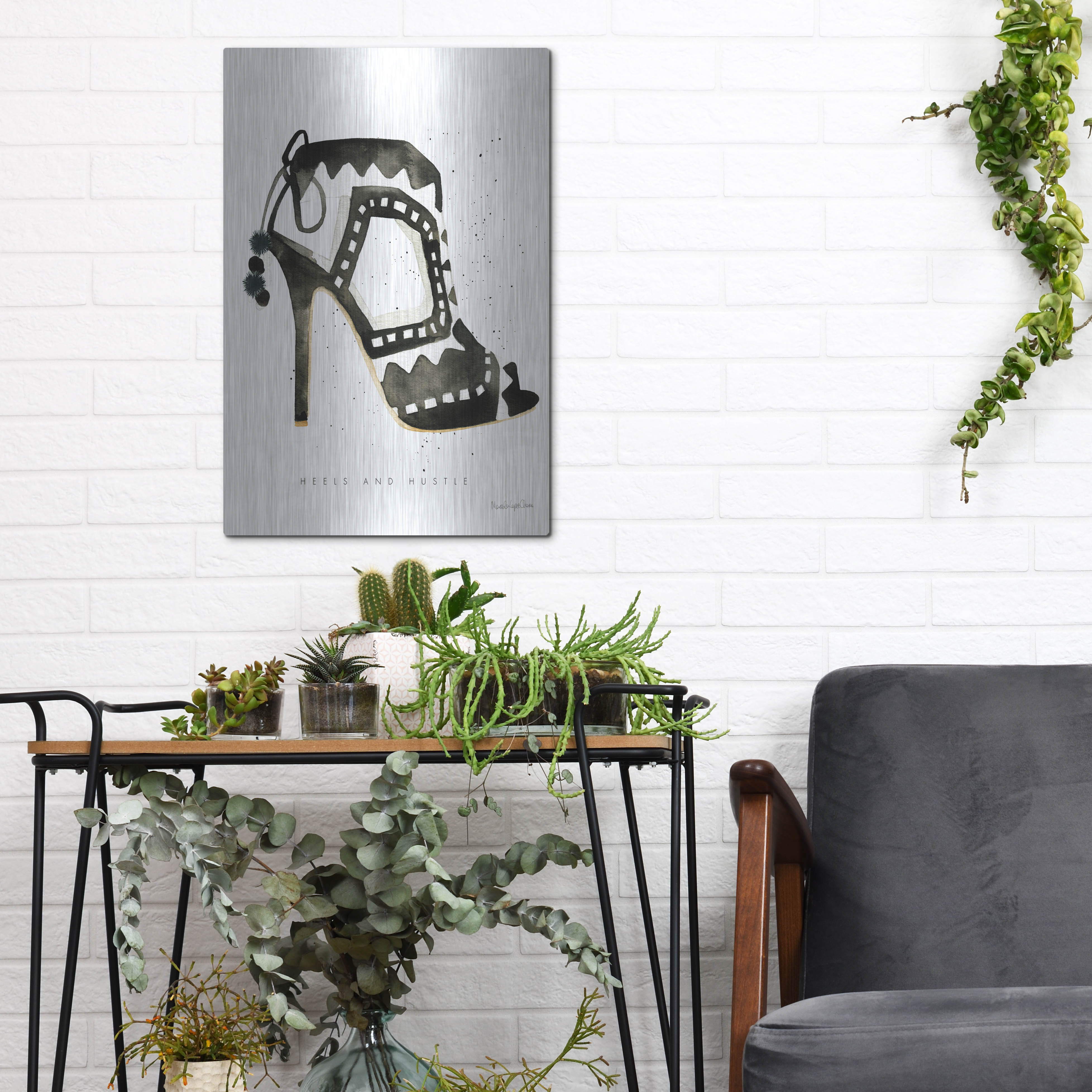 Latitude Run® Glitz And Glam V' by Mercedes Lopez Charro Metal Wall Art ...