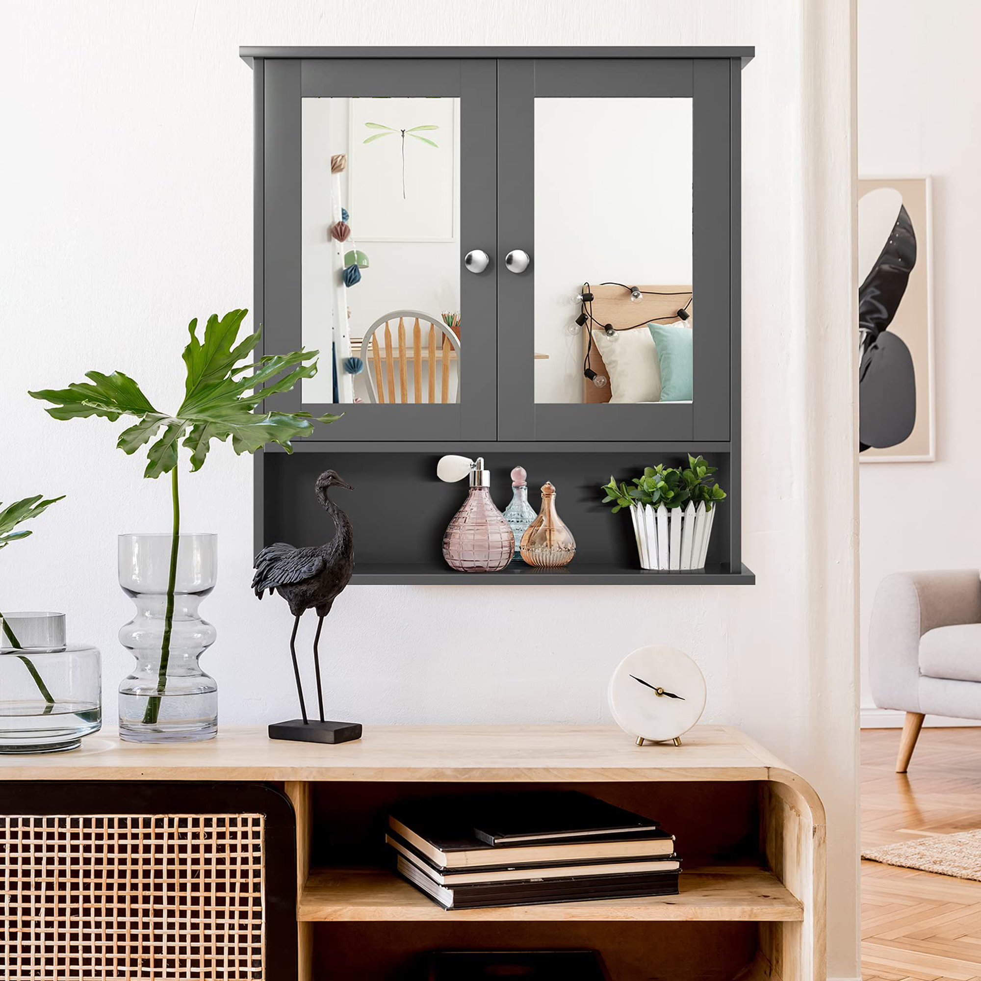 Red Barrel Studio® Barbro 5'' W x 23'' H x 22'' D Wall Mounted Bathroom ...