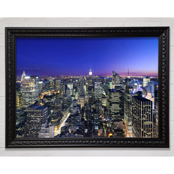 Ebern Designs City At Night And Lights - Single Picture Frame Art ...