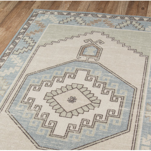 Fletcher Light Blue/Beige/Light Brown Rug & Reviews | AllModern