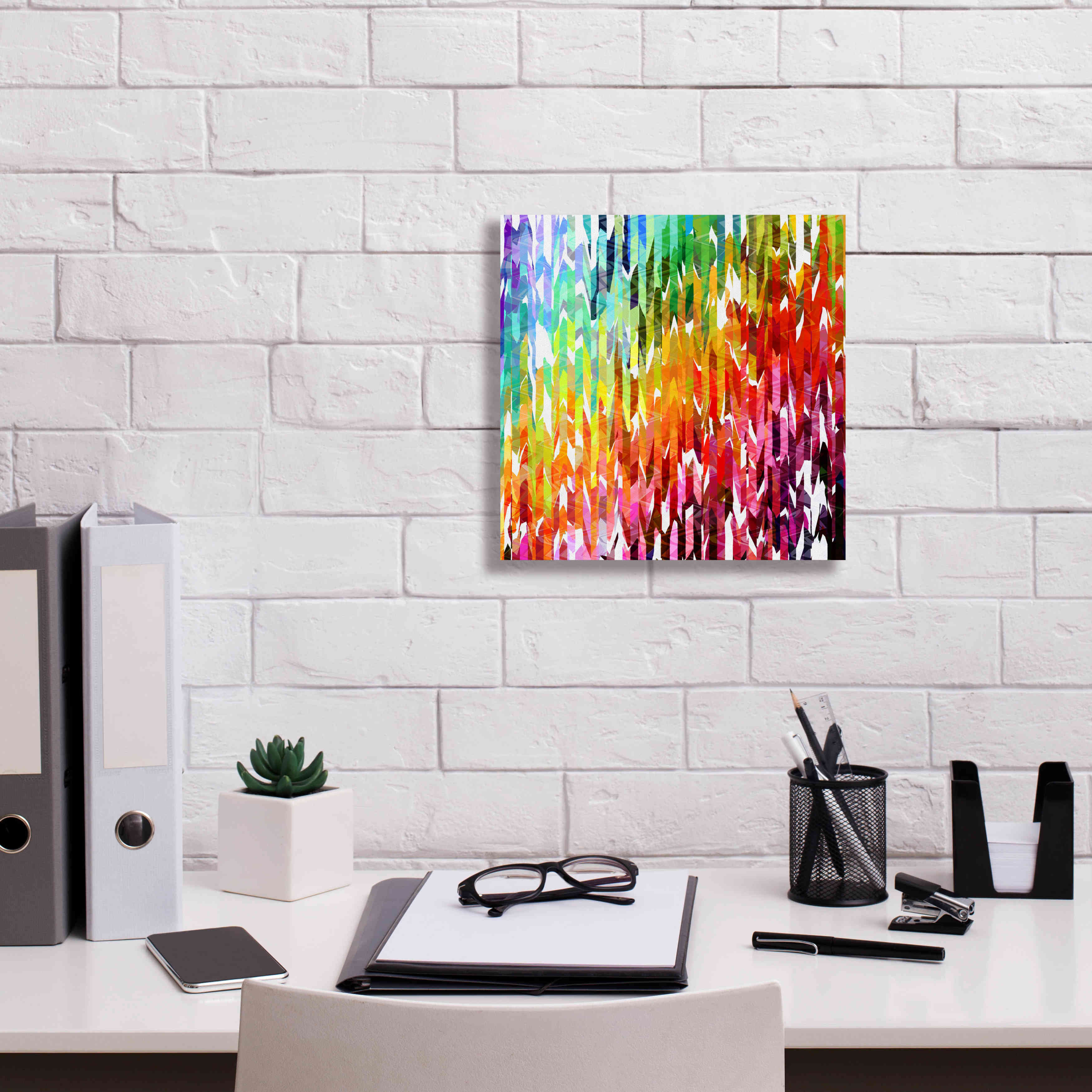 Orren Ellis Designer Stripes by Shandra Smith - Wrapped Canvas Graphic ...