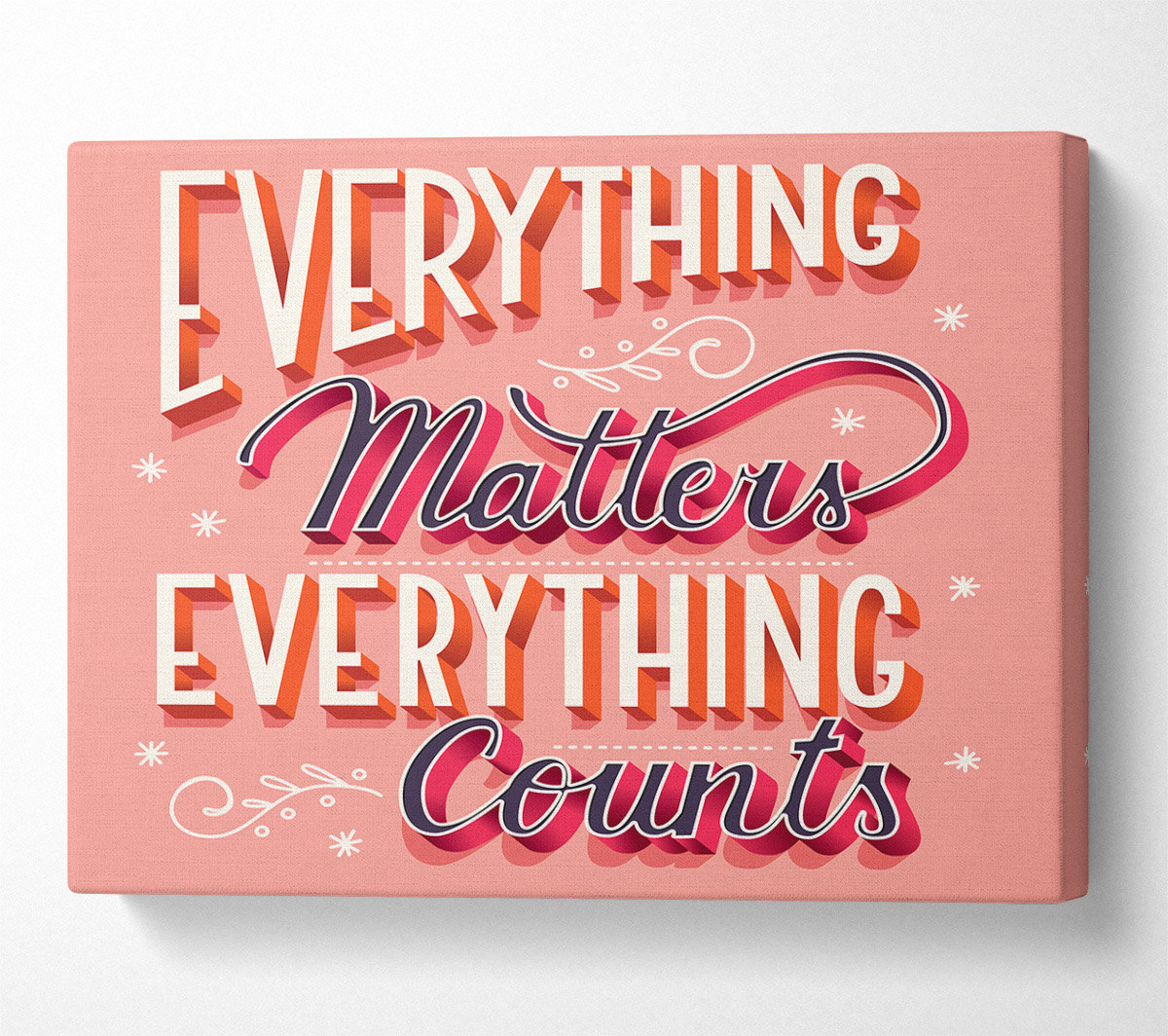 Happy Larry Everything Matters Canvas Print | Wayfair.co.uk