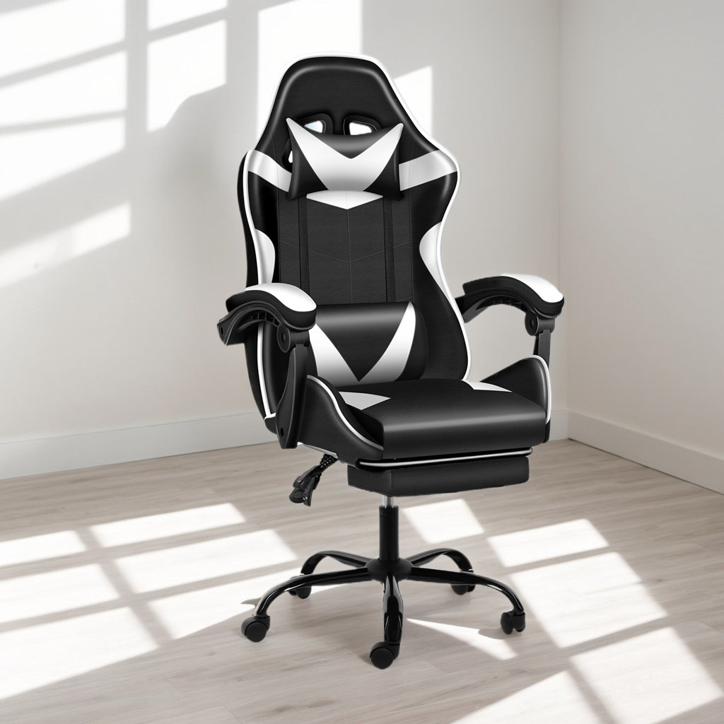 Inbox Zero Adjustable Reclining Ergonomic Faux Leather Swiveling PC ...