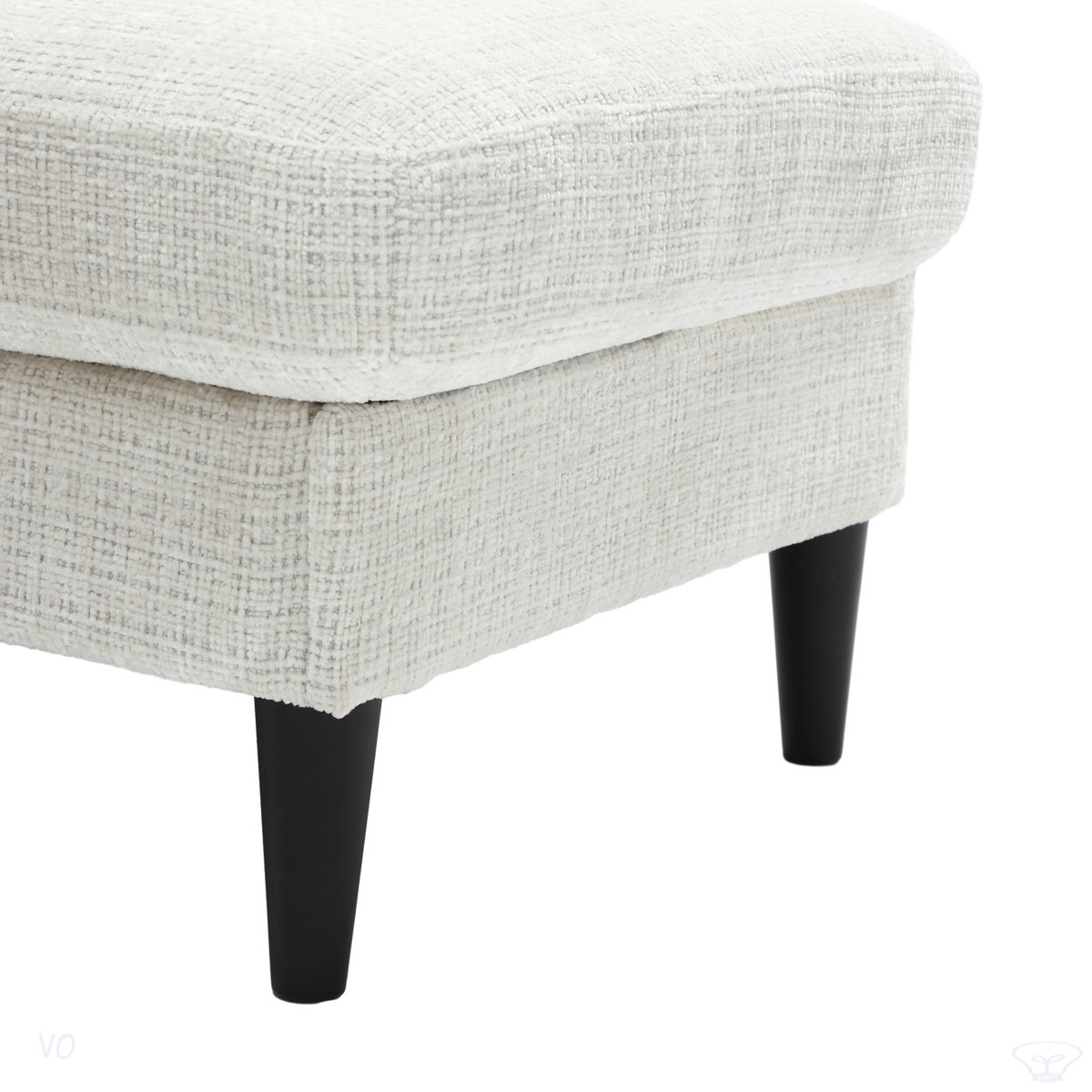 Latitude Run® Sofa For Three, Solid Wood Frame, Chenille Fabric, Side ...