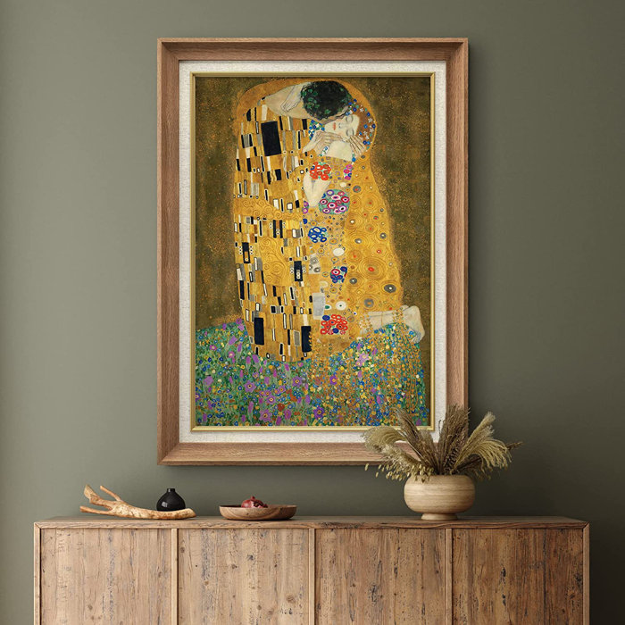 SIGNLEADER The Kiss Framed On Canvas by Gustav Klimt Print & Reviews ...