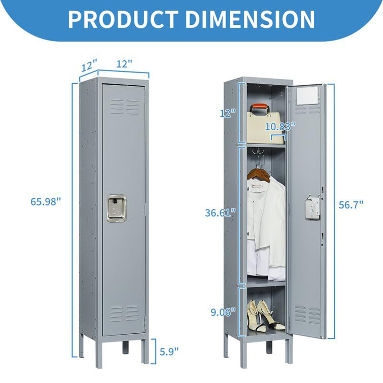 BIZOE Metal Storage Locker Cabinet for Employee Organizer, Office ...