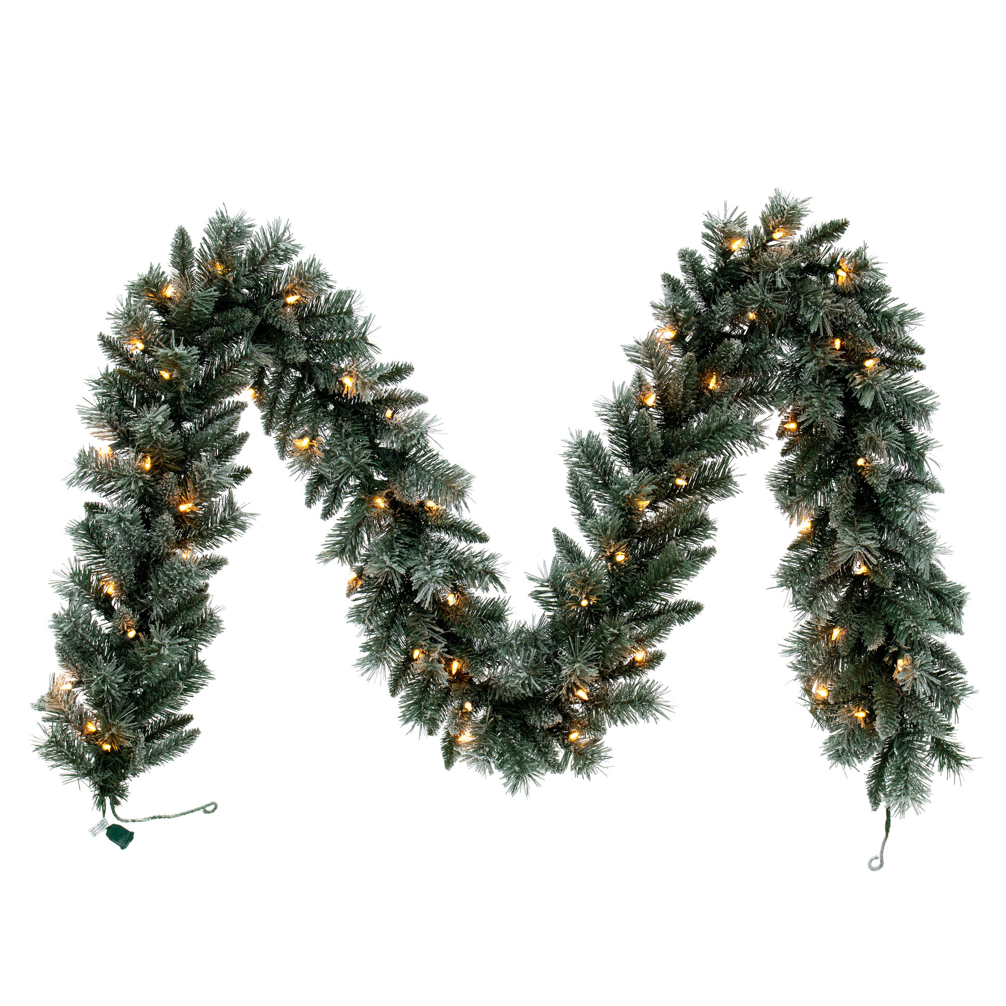 Primrue 9' Frosted Mixed Pine Garland & Reviews | Wayfair