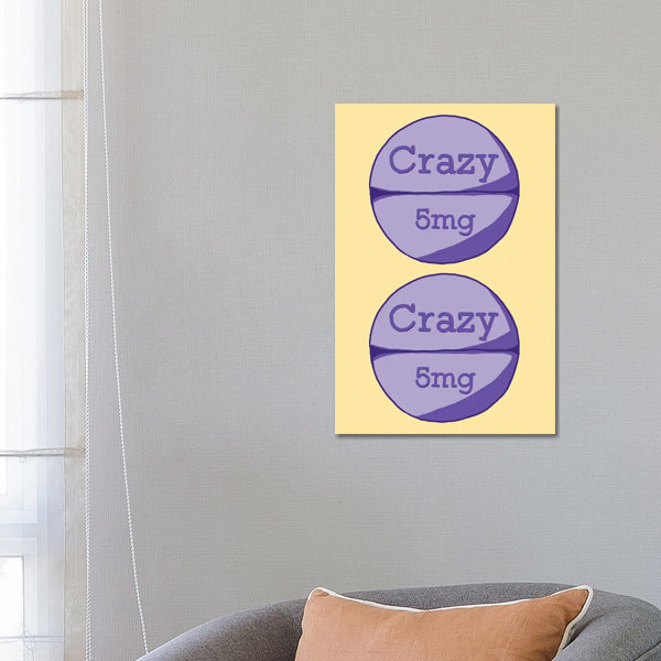 Maturi Crazy Crazy Pill Yellow | Wayfair.co.uk