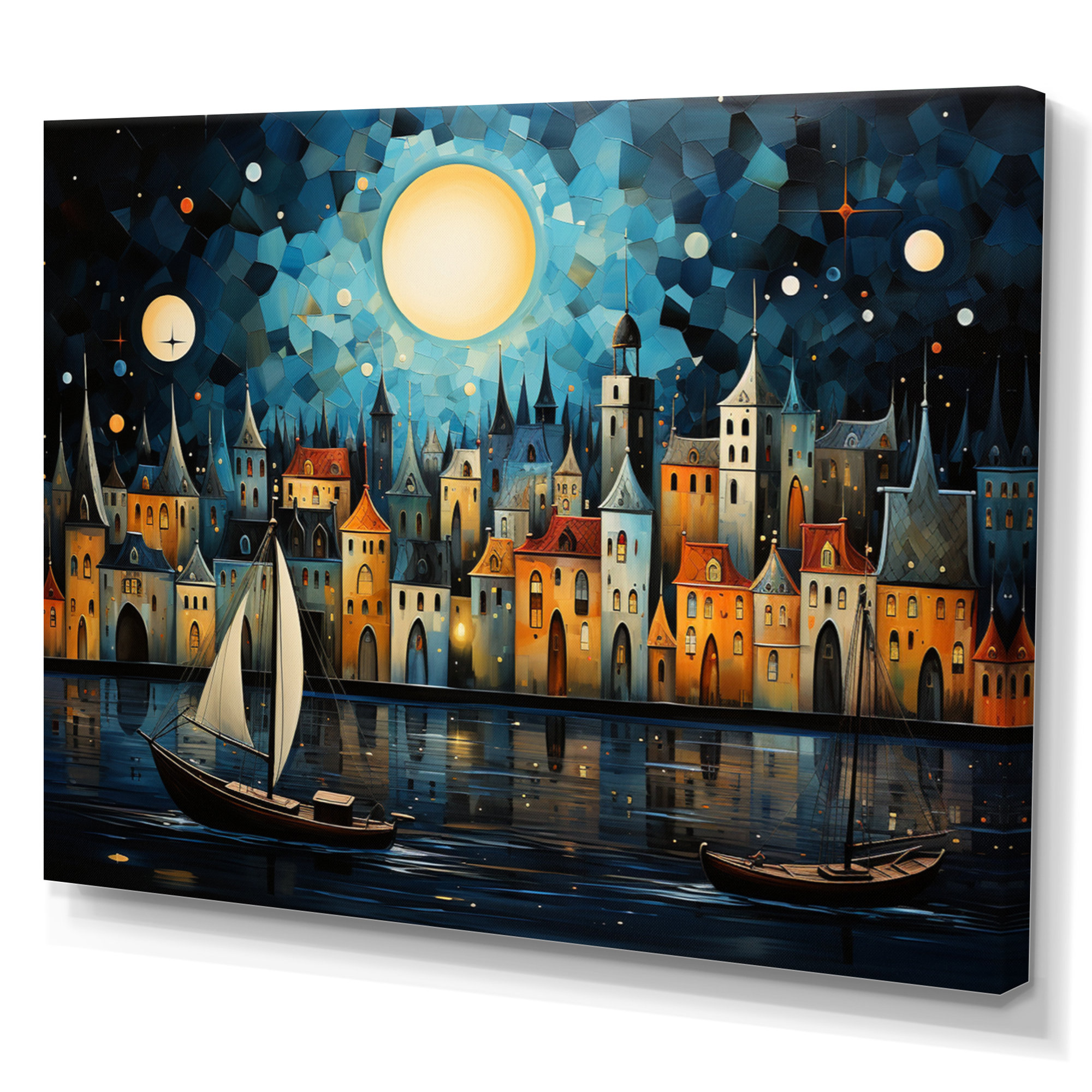Breakwater Bay Arquilla Boat Whimsical Waterways I - Print | Wayfair