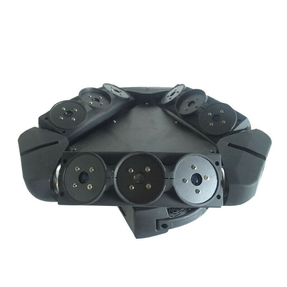 YXSUN 9 Eyes RGB Moving Spider Beam Laser Light Profession DMX DJ Party ...