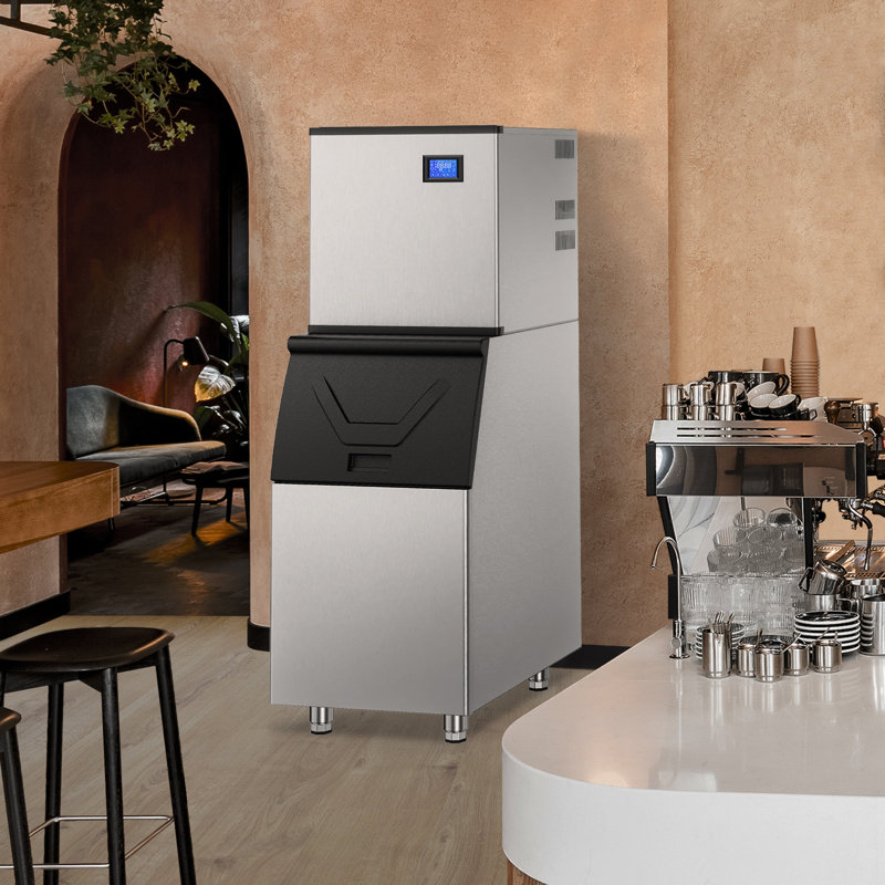 Tittla 450 lb. Daily Production Clear Ice Freestanding Commercial Ice ...