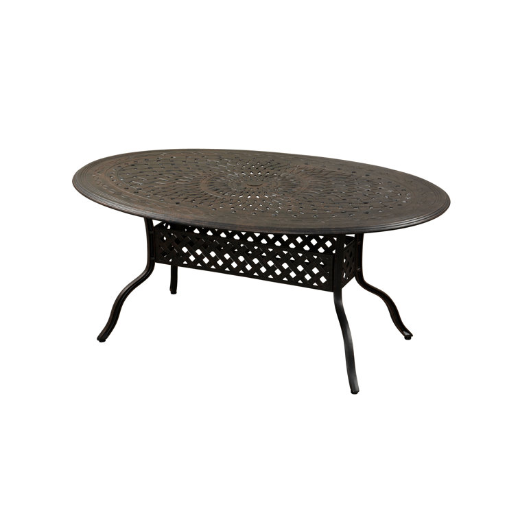 Rosalind Wheeler Antoneisha Oval 6 - Person 167Cm L Outdoor Dining ...