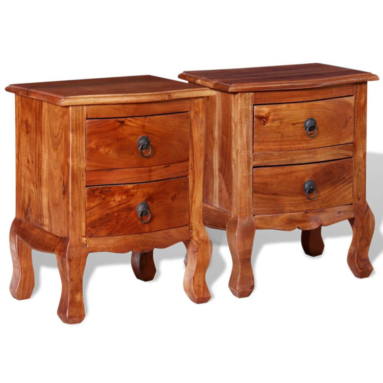 Union Rustic Hayllar Solid Wood Bedside Table | Wayfair.co.uk