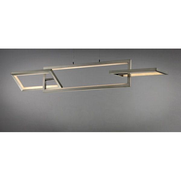 Wade Logan® Siri 3 - Light Kitchen Island Geometric LED Pendant ...