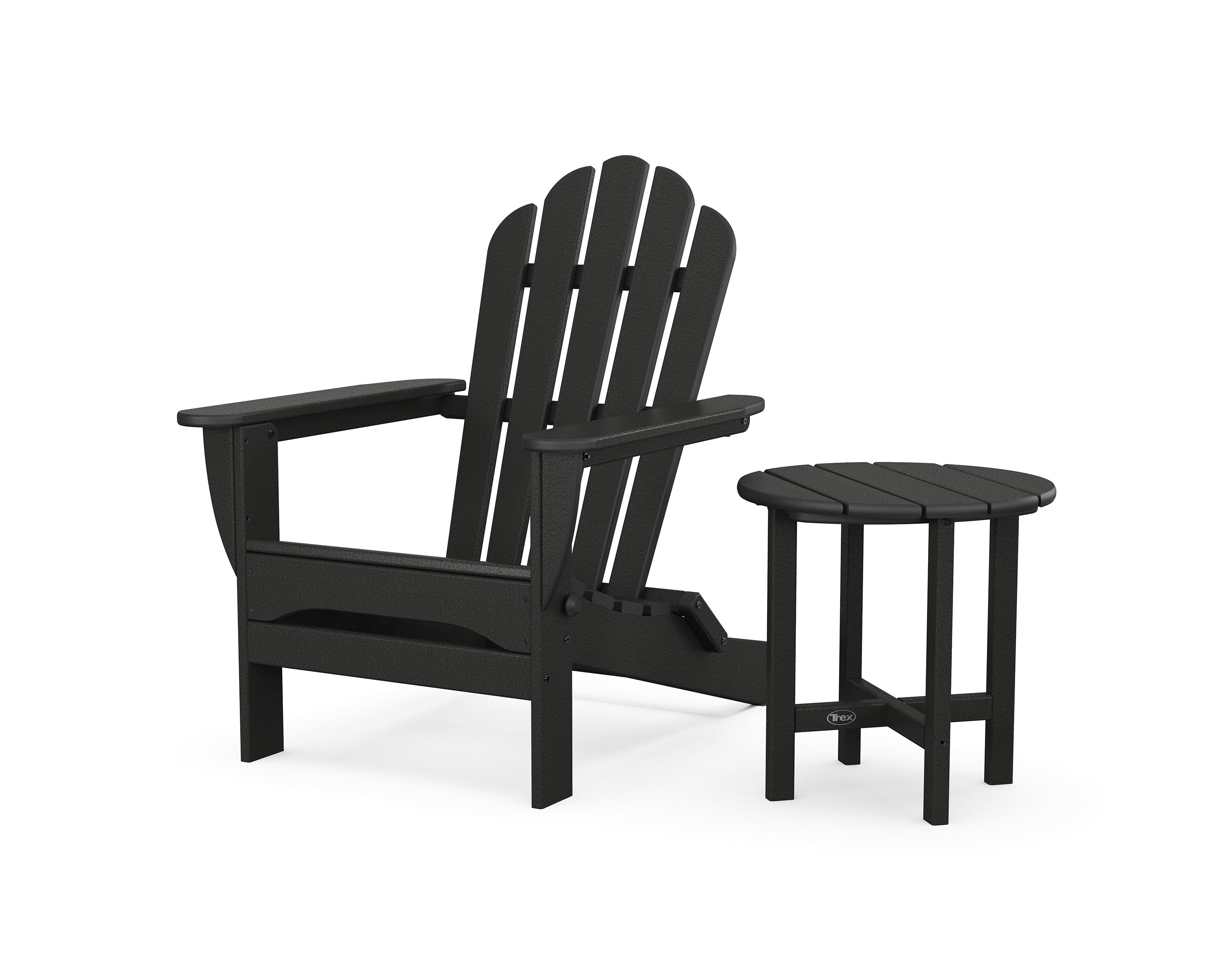 Trex Outdoor Monterey Bay Folding Adirondack Chair with Side Table ...