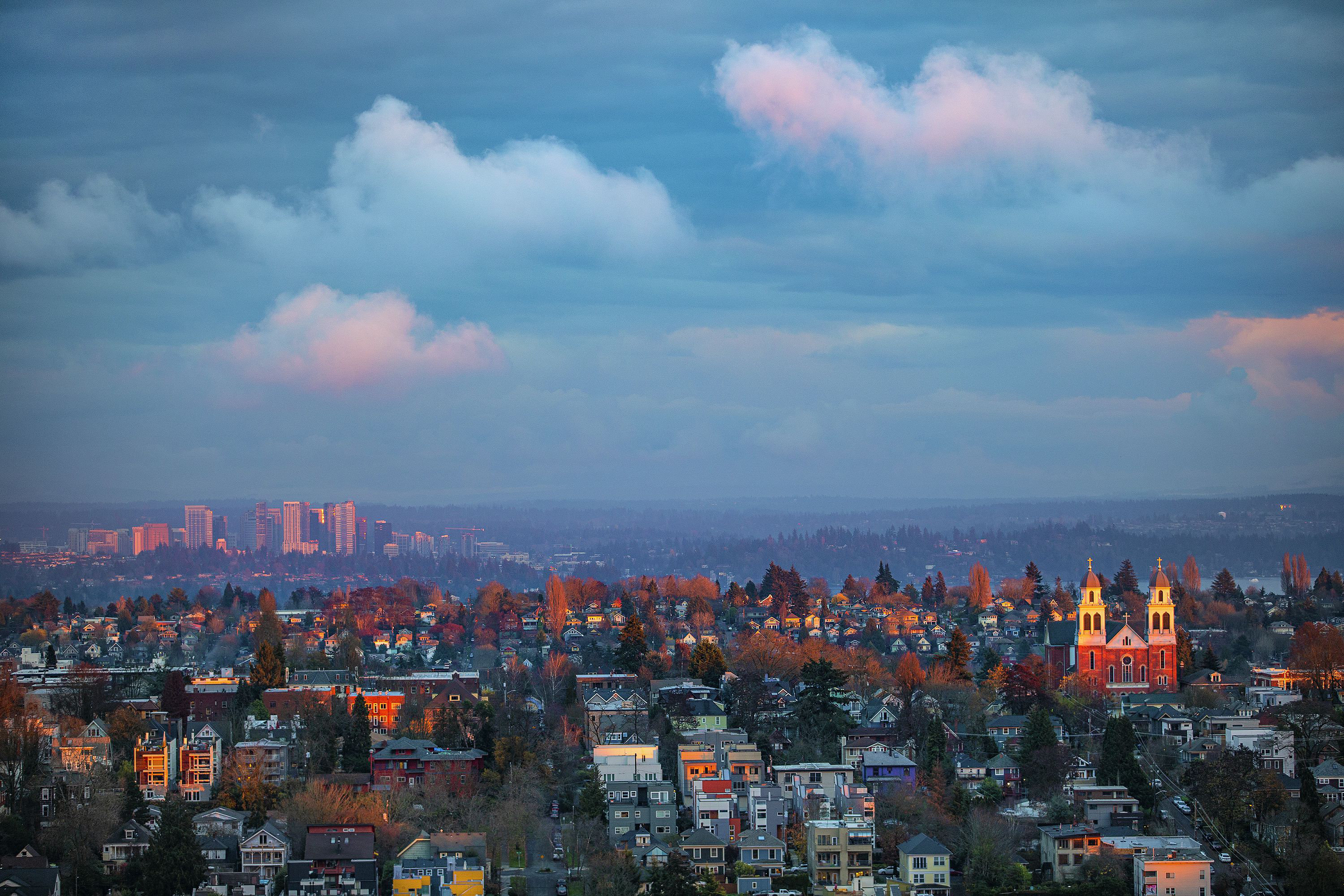 Ebern Designs Seattle by Oksanaphoto - Wrapped Canvas Photograph ...