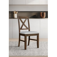 Laurel Foundry Modern Farmhouse® Ebbert Upholstered Cross Back Side ...