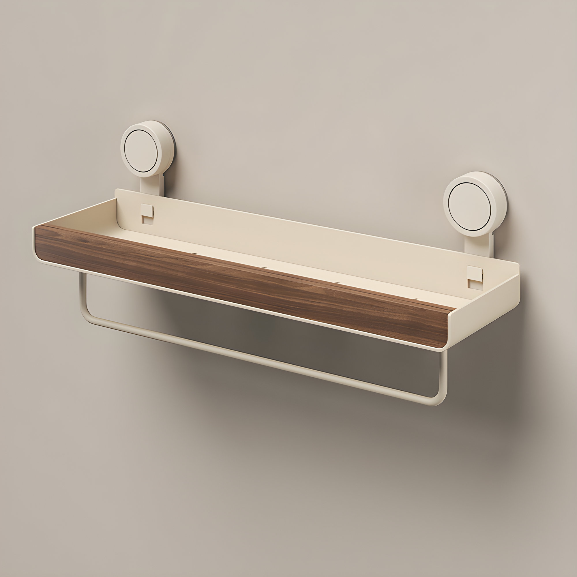 Latitude Run® Suction Cup Storage Rack, Non Perforated Bathroom Storage ...