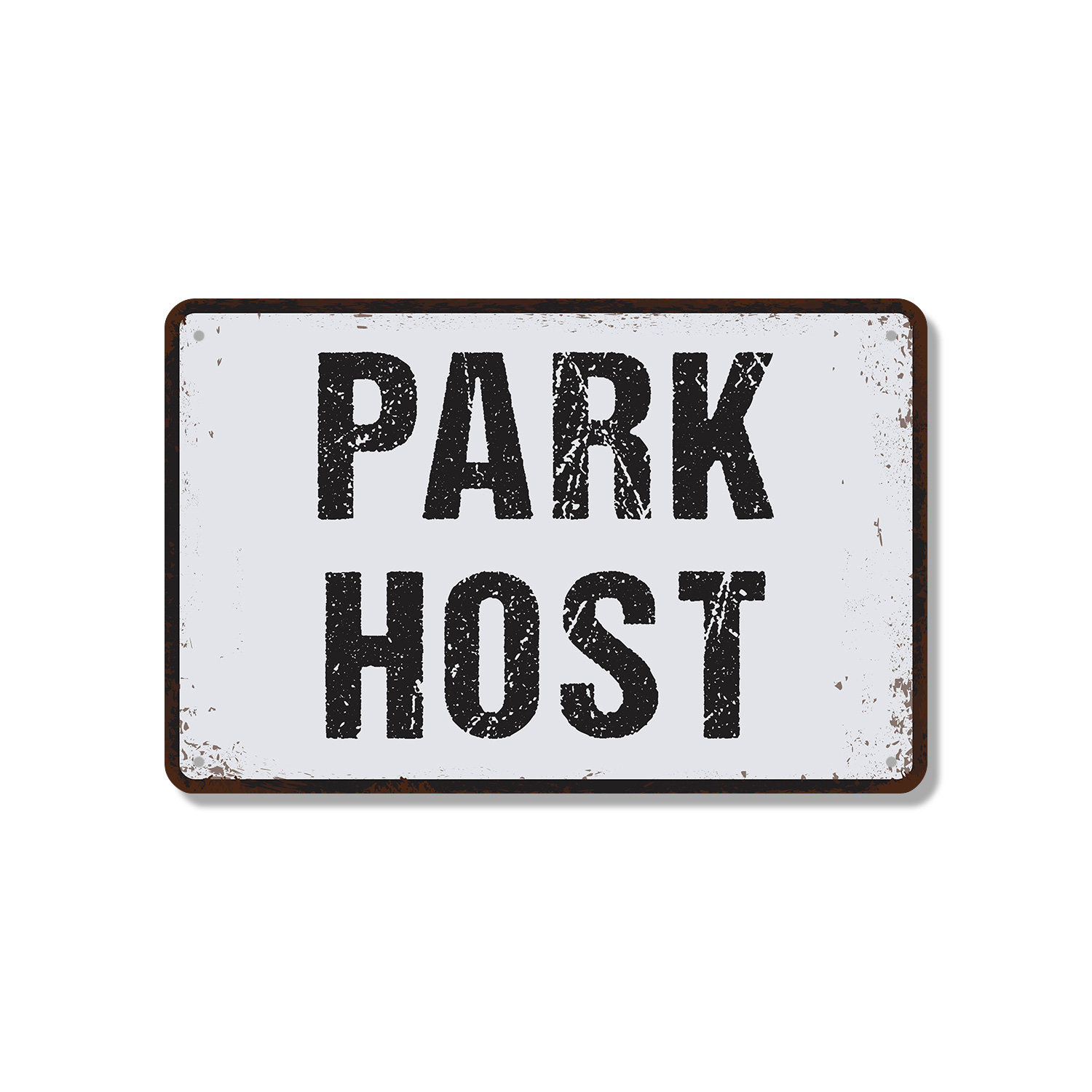SignMission Park Host Personalized 12 Inch x 18 Inch Novelty Aluminum ...