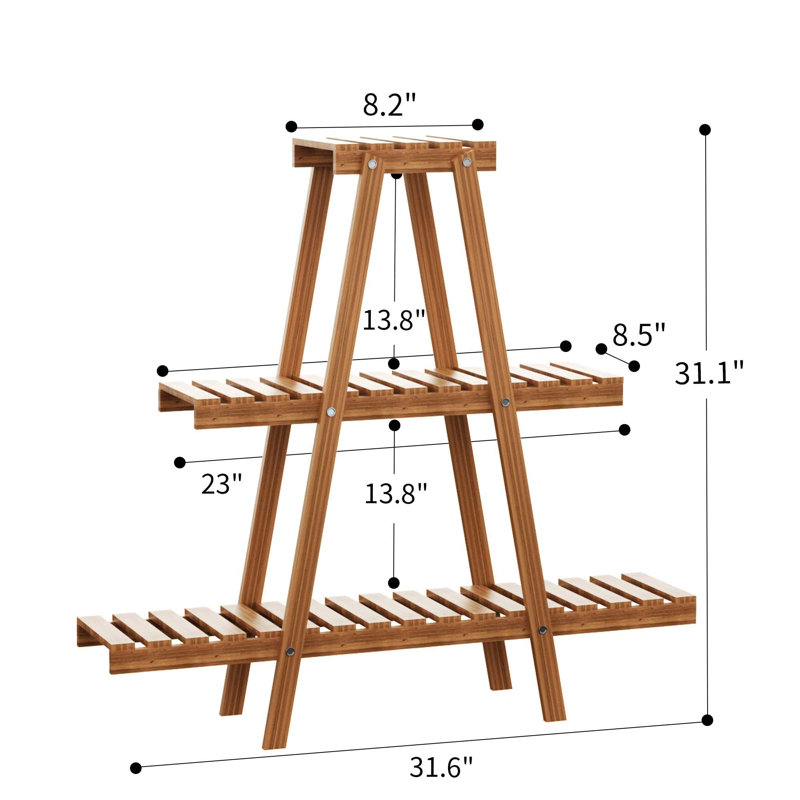 Rebrilliant 3-Tier Indoor And Outdoor Plant Stand | Wayfair