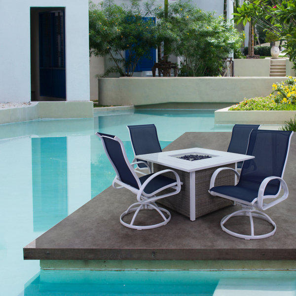 CourtyardCasualFurniture 4 - Person Outdoor Seating Group with Cushions ...