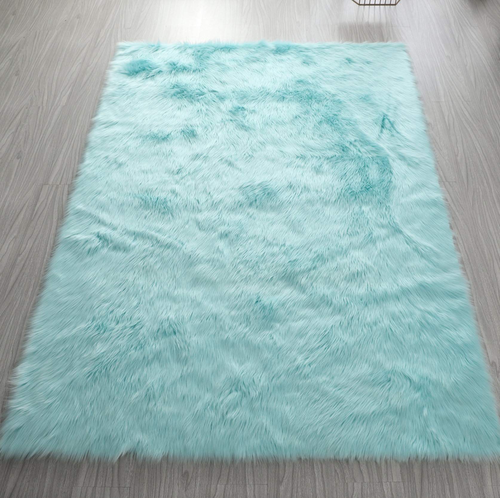 House of Hampton® Ultra Soft Fluffy Faux Fur Sheepskin Area Rug | Wayfair