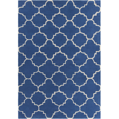 Chandra Acworth Authentic Hand-Tufted Handmade Blue & White Modern ...