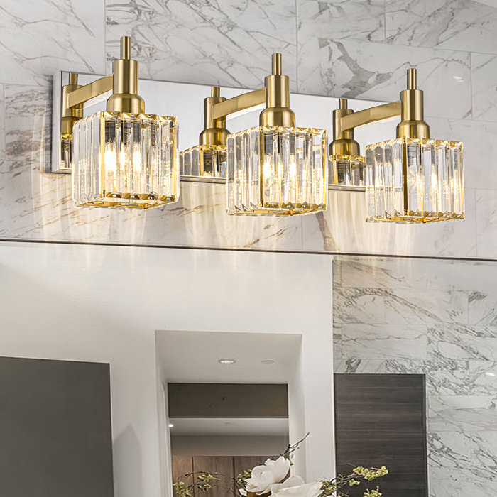 Everly Quinn Taevion 3 - Light Dimmable Vanity Light & Reviews | Wayfair