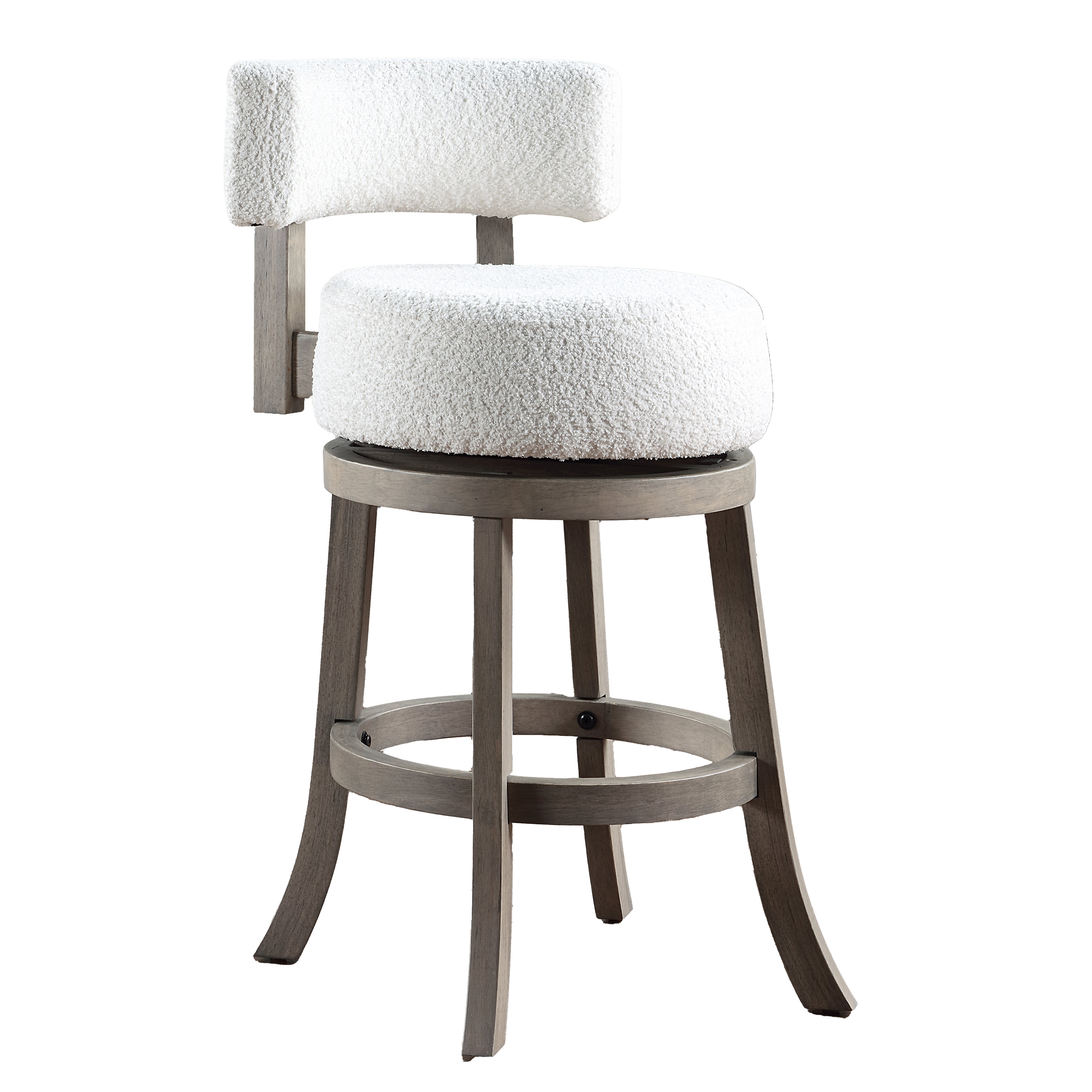 Rosalind Wheeler Bopha Swivel 25'' Short Counter Stool | Wayfair