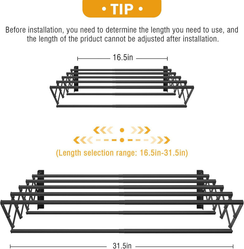 Rebrilliant Retractable Drying Rack Clothing Foldable | Wayfair