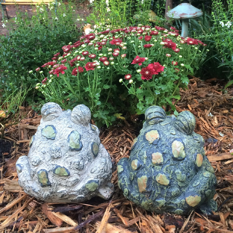 HomeStyles Whimsical Toad Hollow "Stretch" Garden Statues & Reviews ...