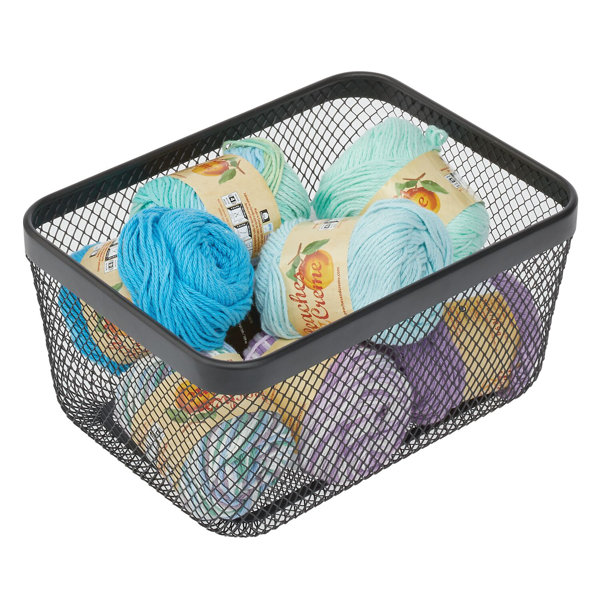mDesign Metal Mesh Pantry Basket for Kitchen Organization and Storage ...
