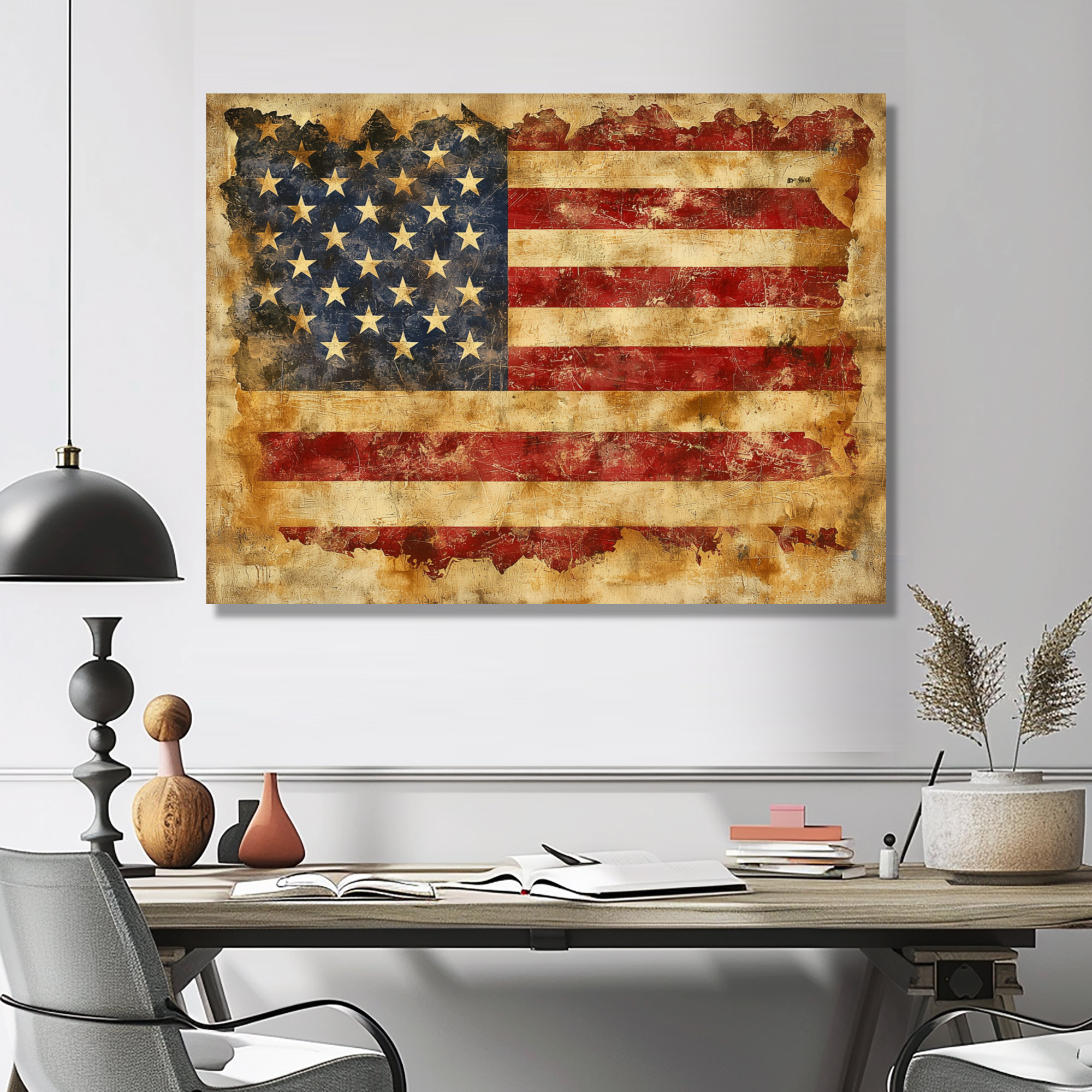 17 Stories The Flag Of The Usa Constitution. III - USA Patriotist Wall ...