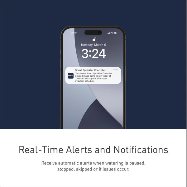 Moen 8-Zone Smart Sprinkler Controller, Wi-Fi Connectible Smart ...