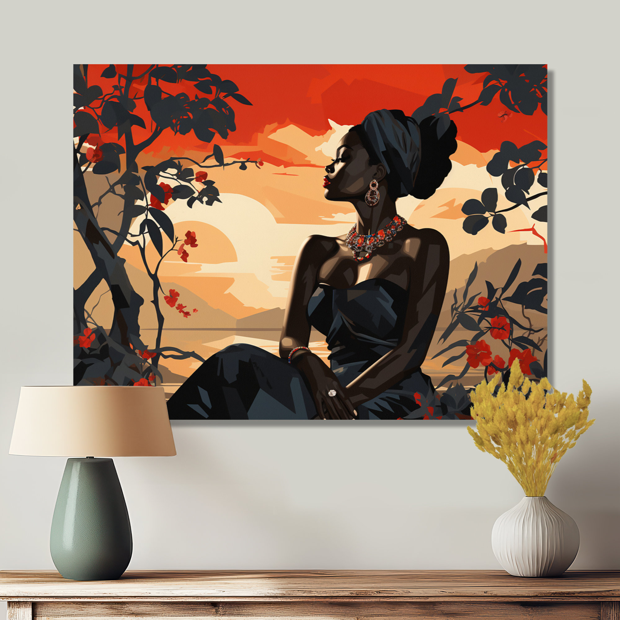 Mercer41 Gracious Afro Beauty By The Shore Retro - African American ...