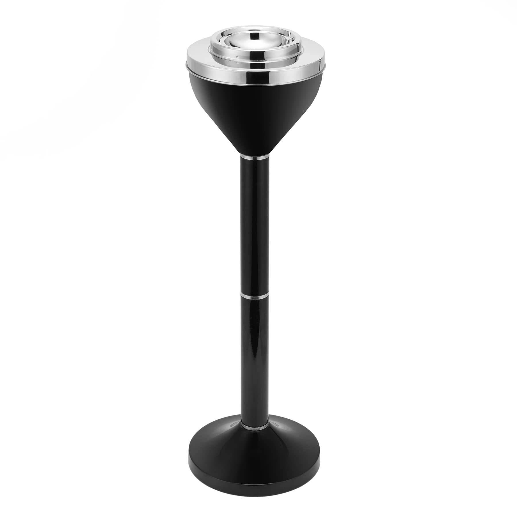COAHAHA Contemporary Black Steel Standing Ashtray - Adjustable Height ...