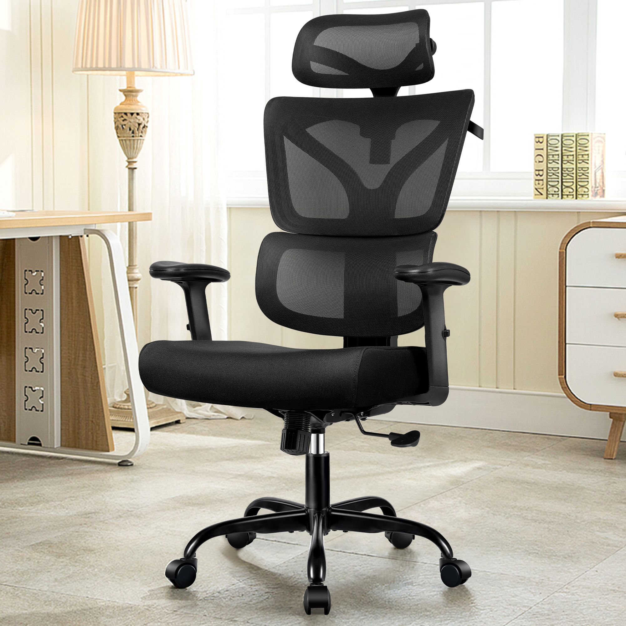 Inbox Zero Kristmundur Ergonomic Big and Tall Task Chair & Reviews ...