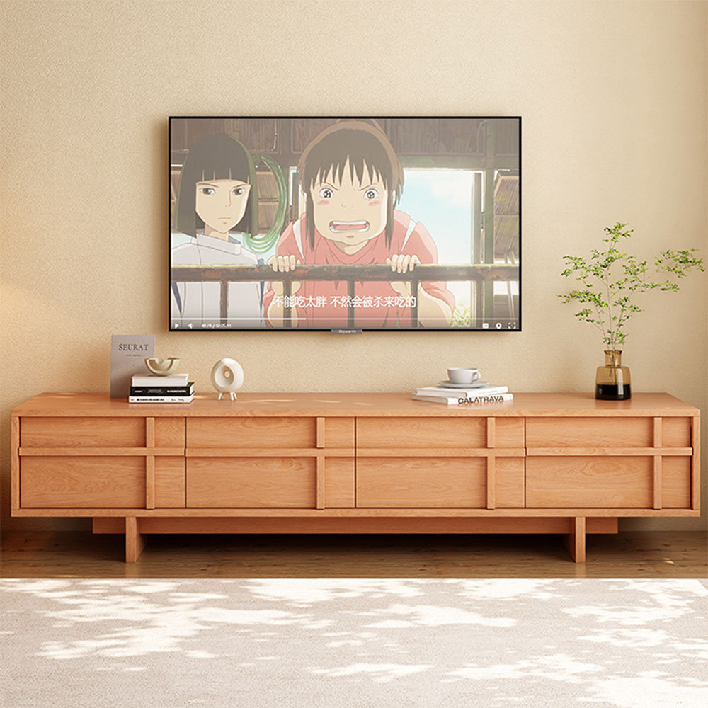 Decordreamss 70.87" Burlywood Solid Wood TV Stands - Wayfair Canada