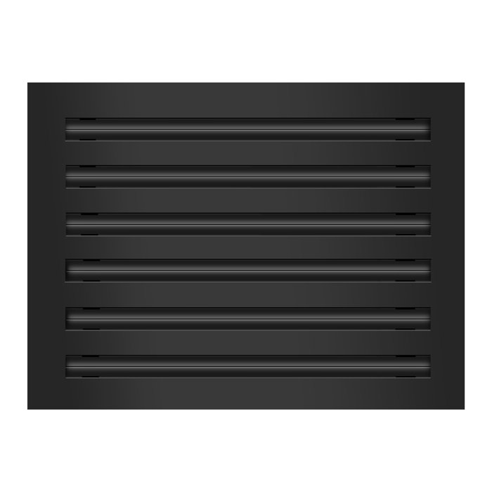 Texas Buildmart BUILDMART - 16x12 Black Modern AC Vent Cover - Standard ...