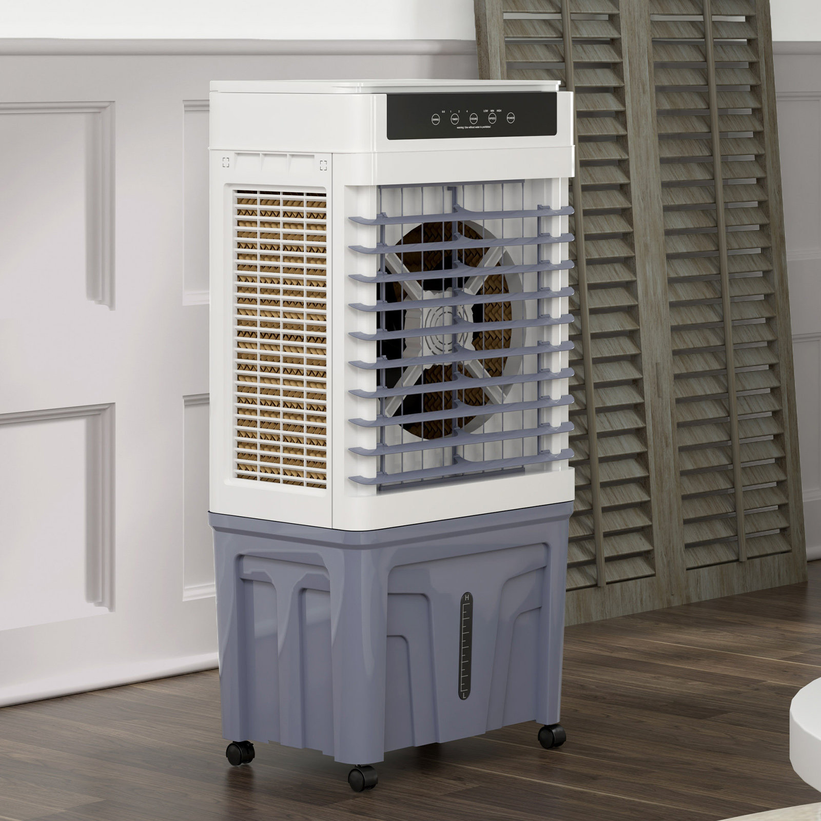 TABU 3-In-1 Portable Evaporative Air Cooler, 6000 Cfm Swamp Cooler,7.5H ...