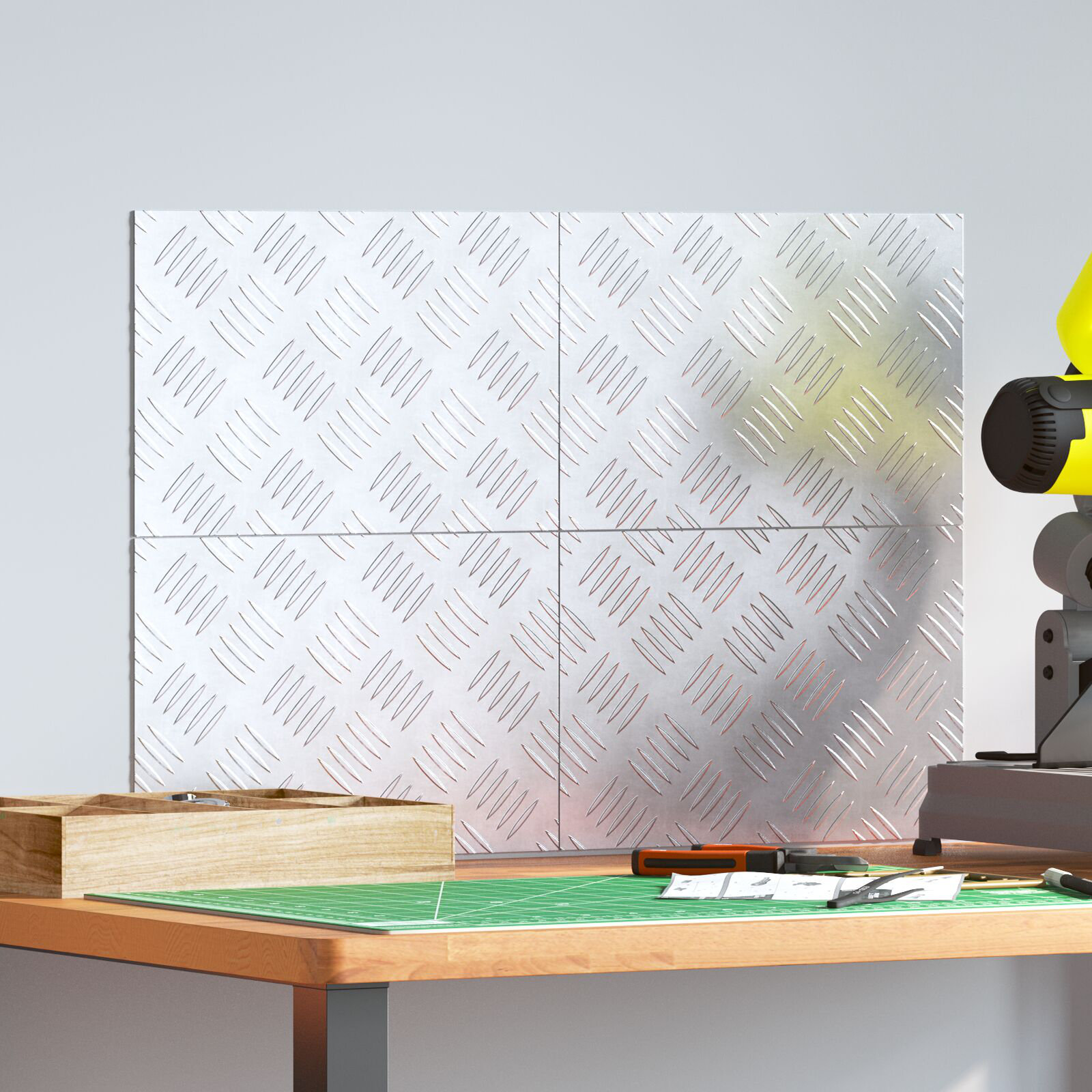 17 Stories Aluminum Checker Plates Anti-Slip | Wayfair