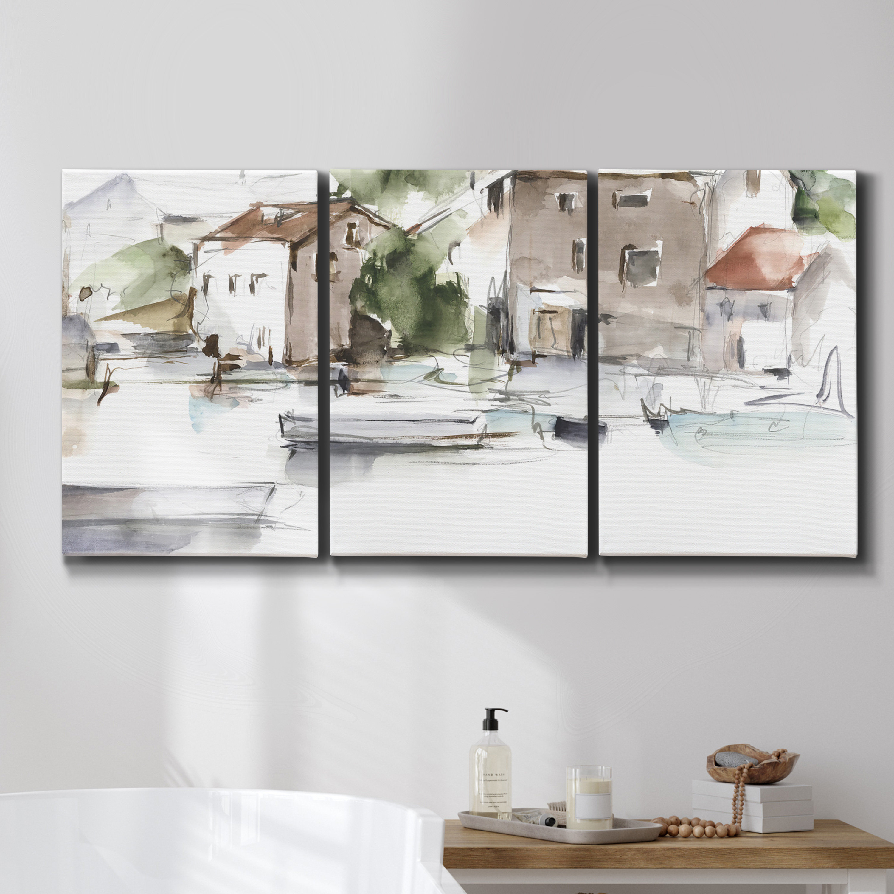 Wexford Home Dawn Breaks On Canvas 3 Pieces Print | Wayfair