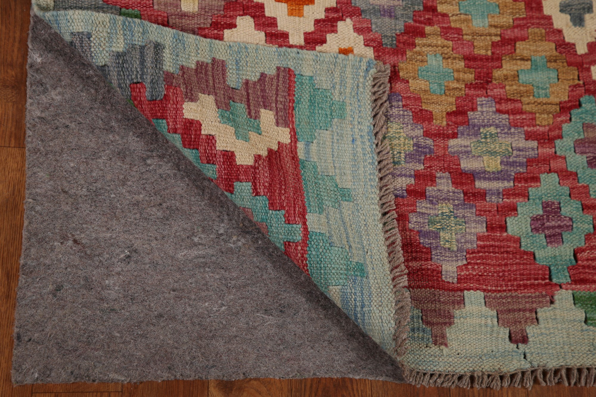 One Allium Way® Geometric Kilim Oriental Area Rug 4x5 | Wayfair