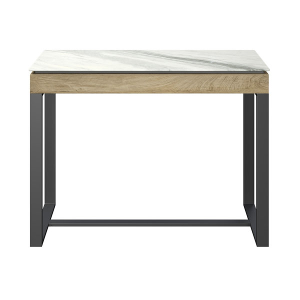Metro Lane Mona White Ceramic Console Table | Wayfair.co.uk