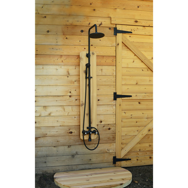 Wall Mounted Outdoor Showers You'll Love | Wayfair