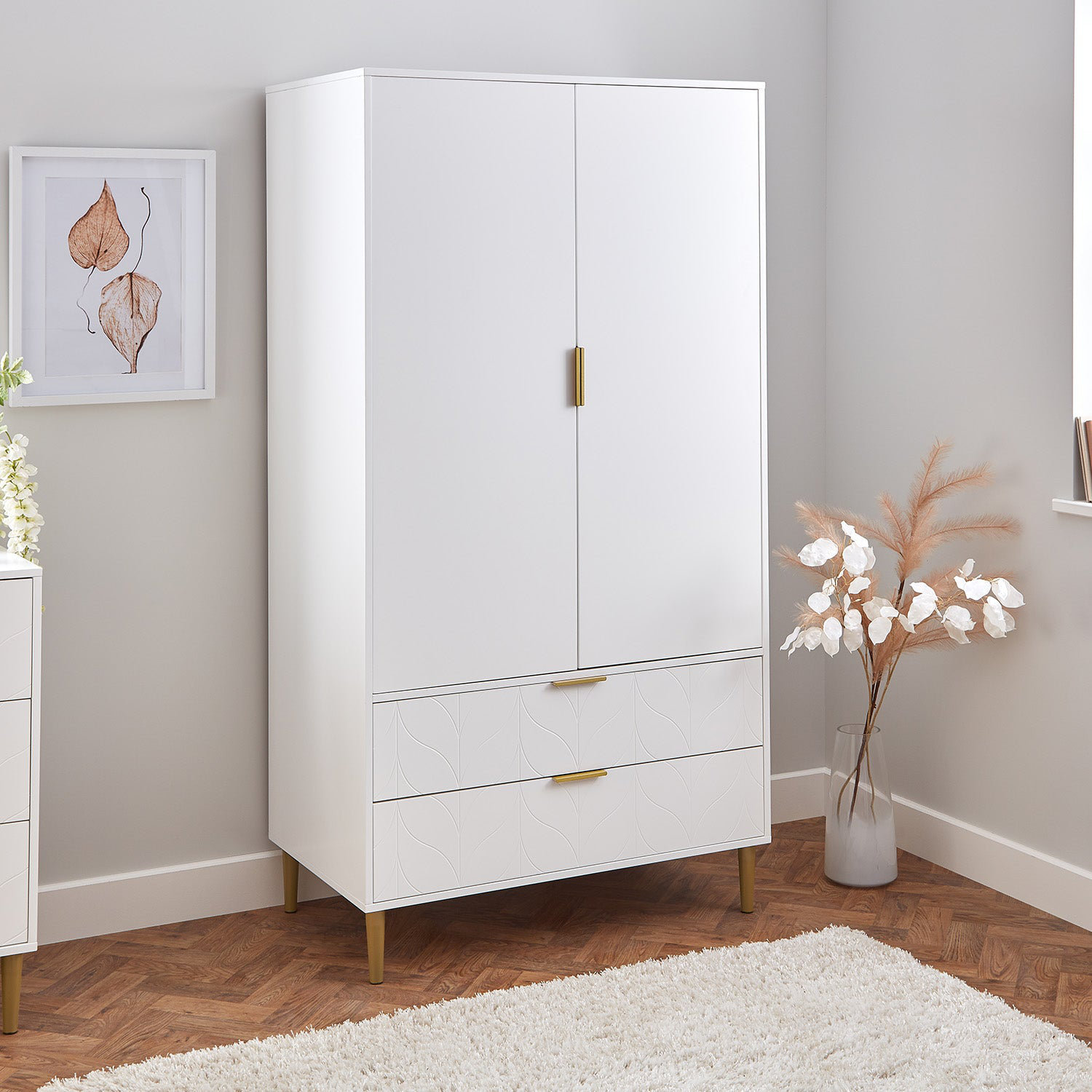 Fjørde & Co Adams 2 Door Wardrobe & Reviews | Wayfair.co.uk
