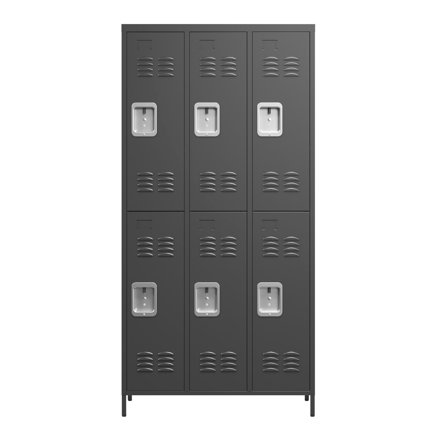 17 Stories 72"h Metal Lockers With 6 Doors, Secure Storage Solution For ...