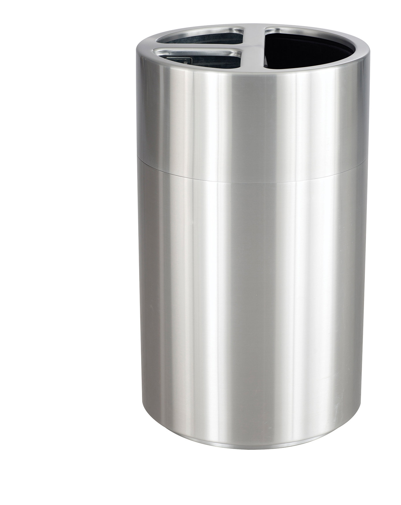 Safco Products Company Triple Bin Receptacle 40 Gallon Multi ...